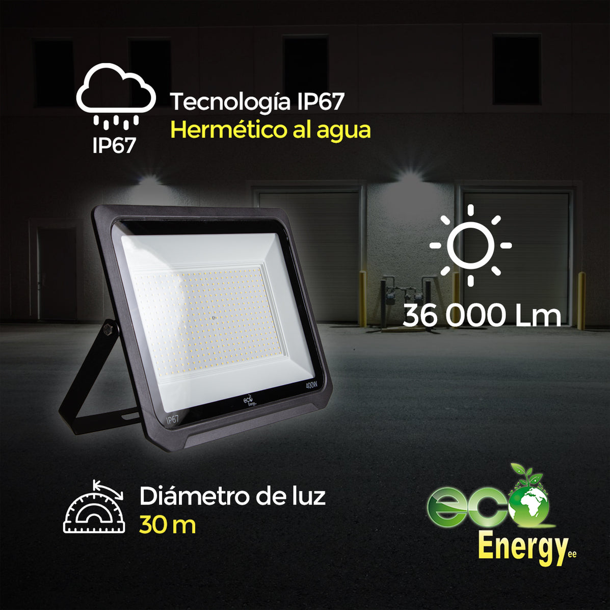 Reflector LED 400 W | RC 400 W — Eco Energy Mexico