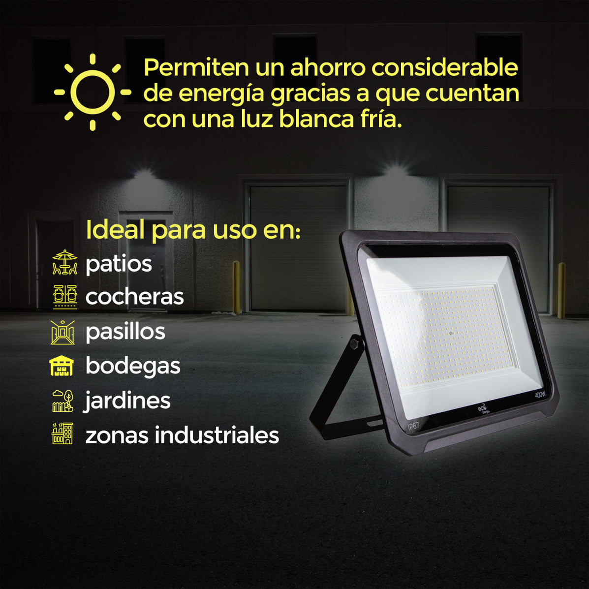 Reflector LED 400 W | RC 400 W — Eco Energy Mexico